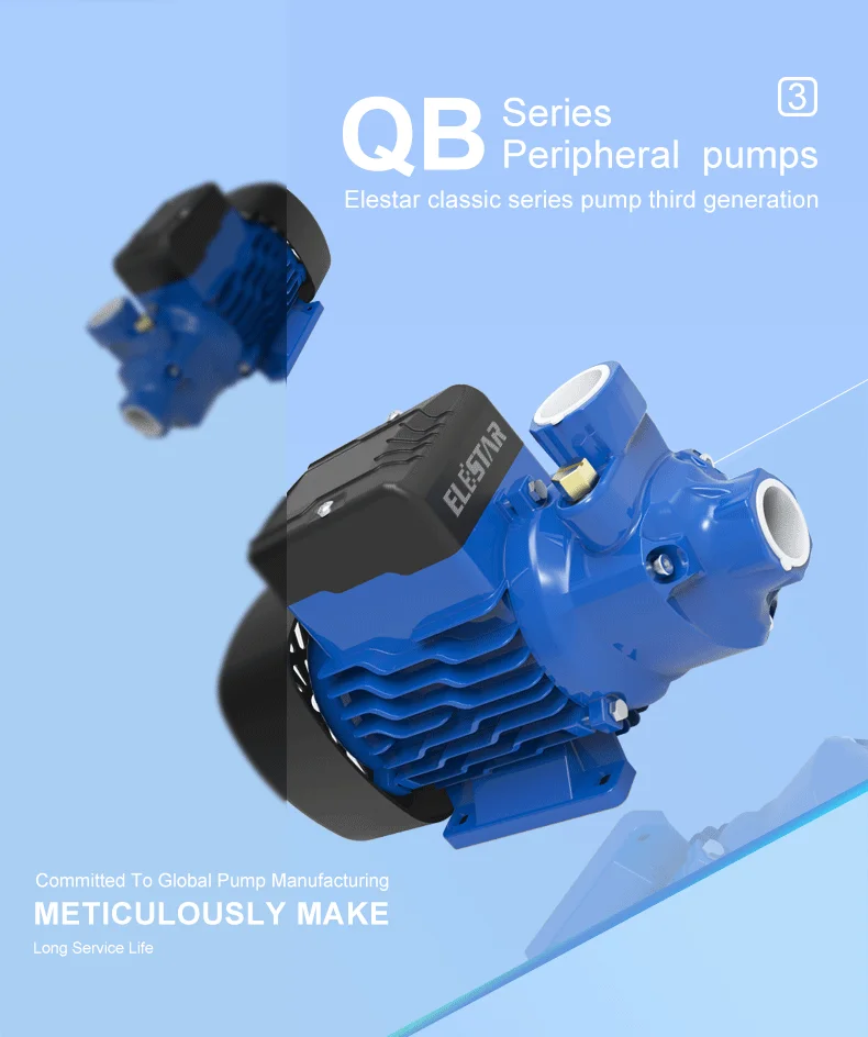 Qb Qb Electric Water Pump Electric Motor Vortex Water Pump Aluminum Ce Peripheral Pump Factory ...