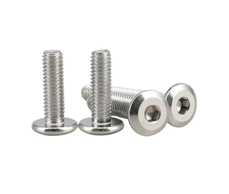 Stainless Steel Panel Head Socket Furniture Screw Joint Connector ...