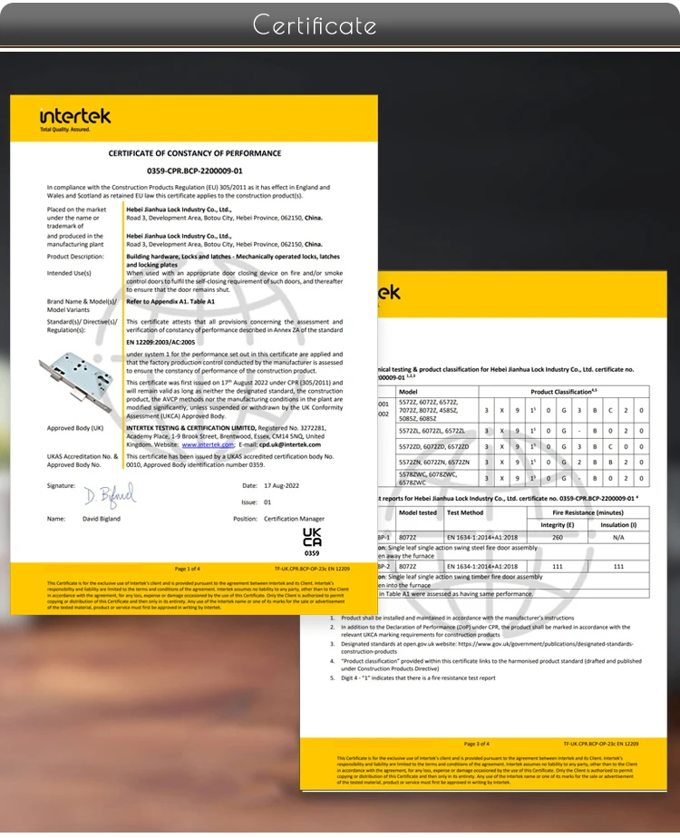 Euro Din En 12209 Lock 72z German Left Or Right 60mm Backset Door Lock ...