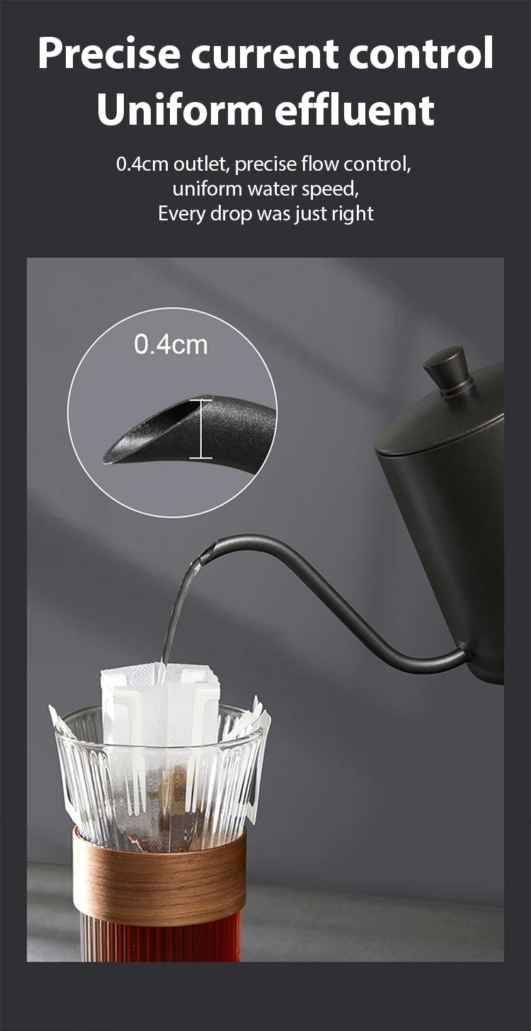 Klp 350ml 600ml Hand Drip Kettle Coffee Pot Pour Over 304 Stainless ...