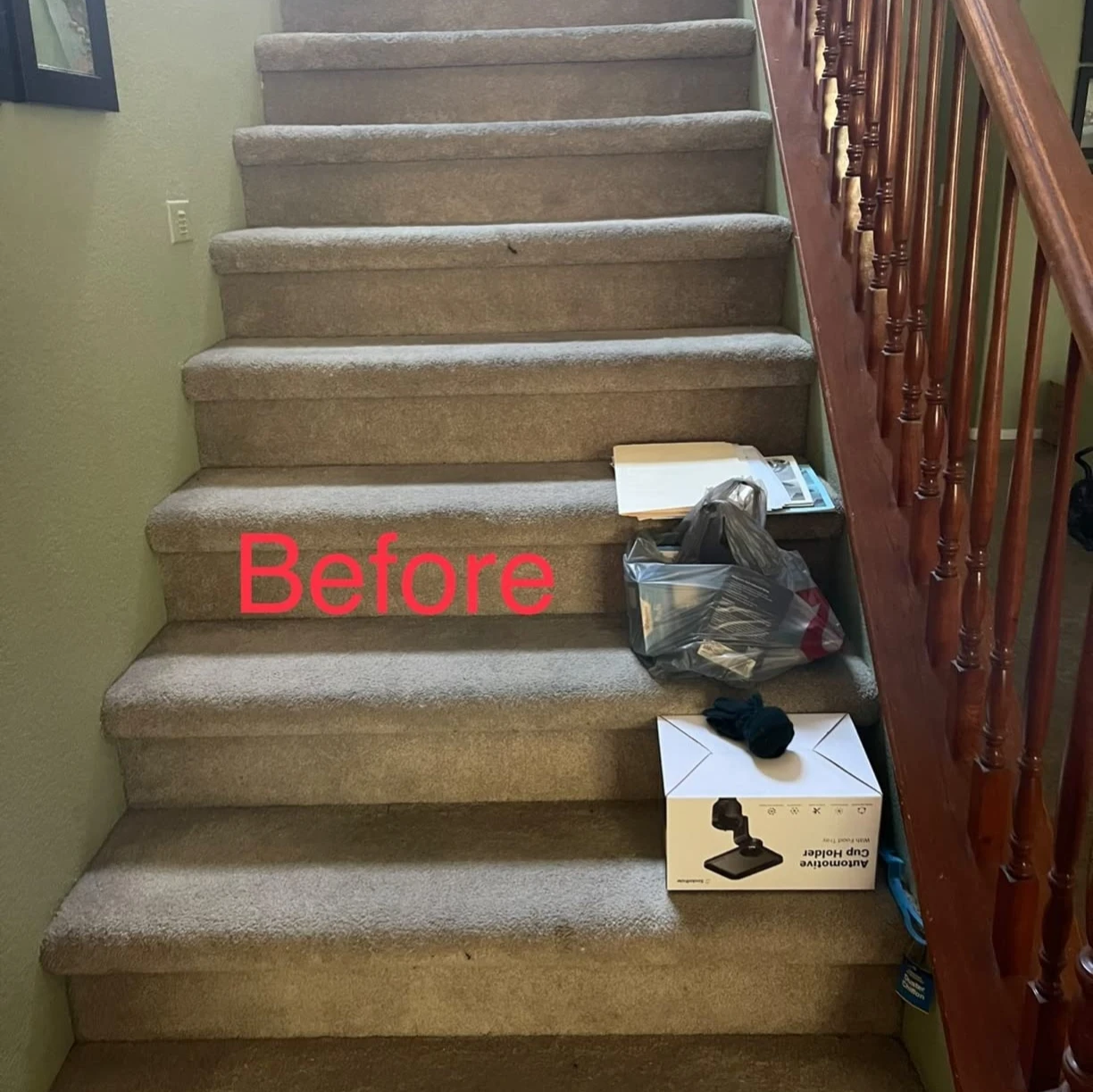 Collapsible Baffle Bag Wooden Stairs Basket Organizer Felt Stair ...