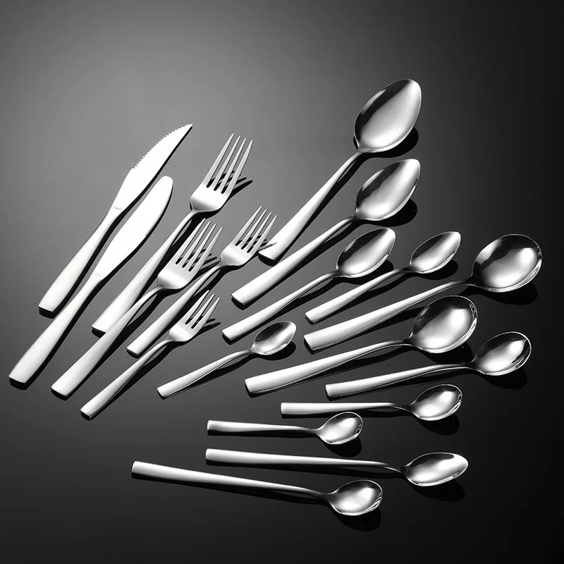 Wholesale cheap restaurant kitchen stainless steel knife spoon fork set ...
