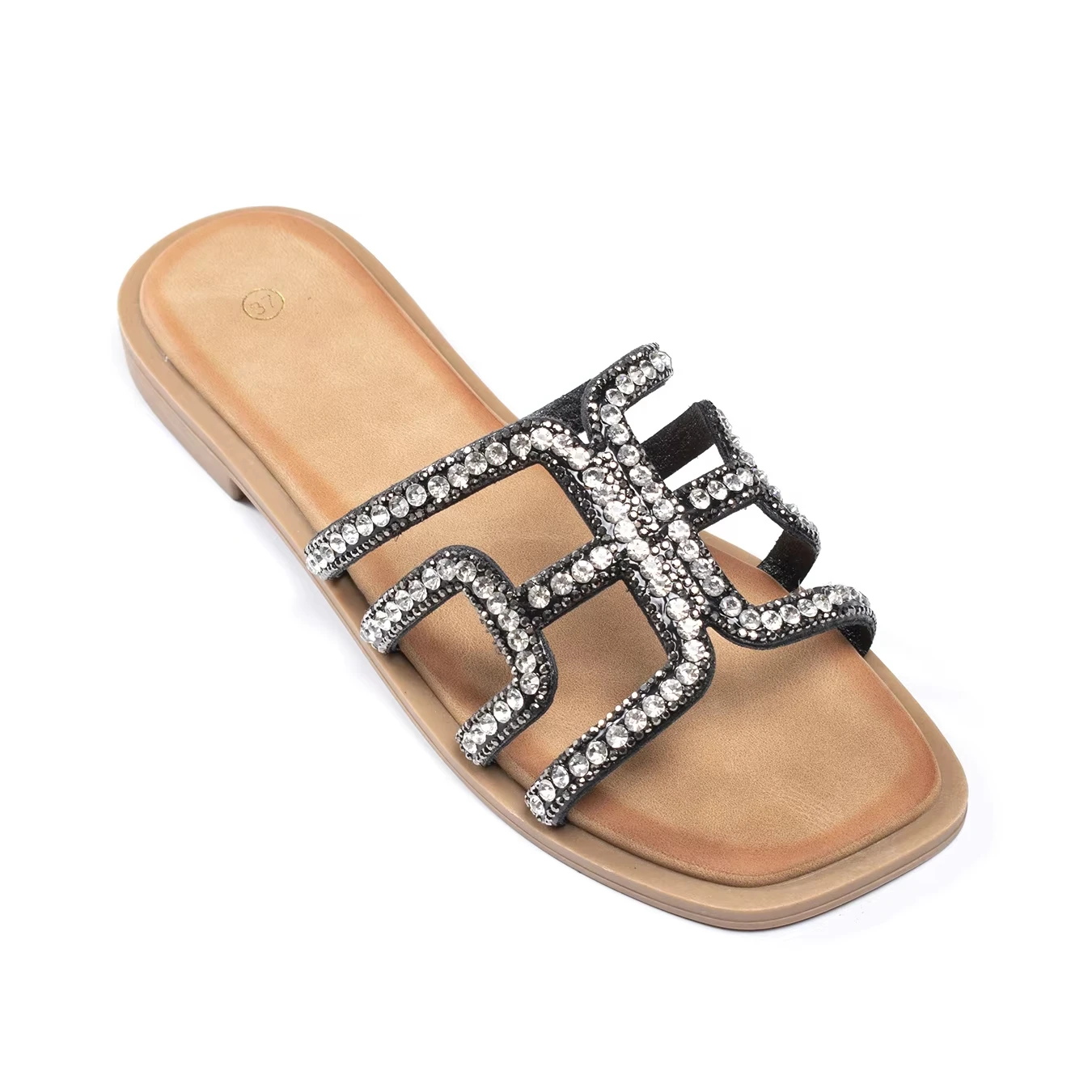 2024 New Design Brand Slippers For Women Open Toe Flat Slippers With Pu ... 2024 New Design Brand Slippers For Women Open Toe Flat Slippers With Pu ...