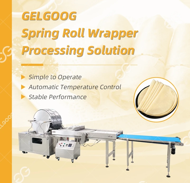 Commercial Electric Automatic Ethiopian Lumpia Wrapper Maker Spring ...