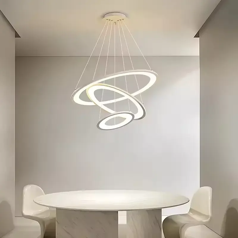 Modern Circle Led Chandelier For Home Hotel Decorative Hanging Pendant ...