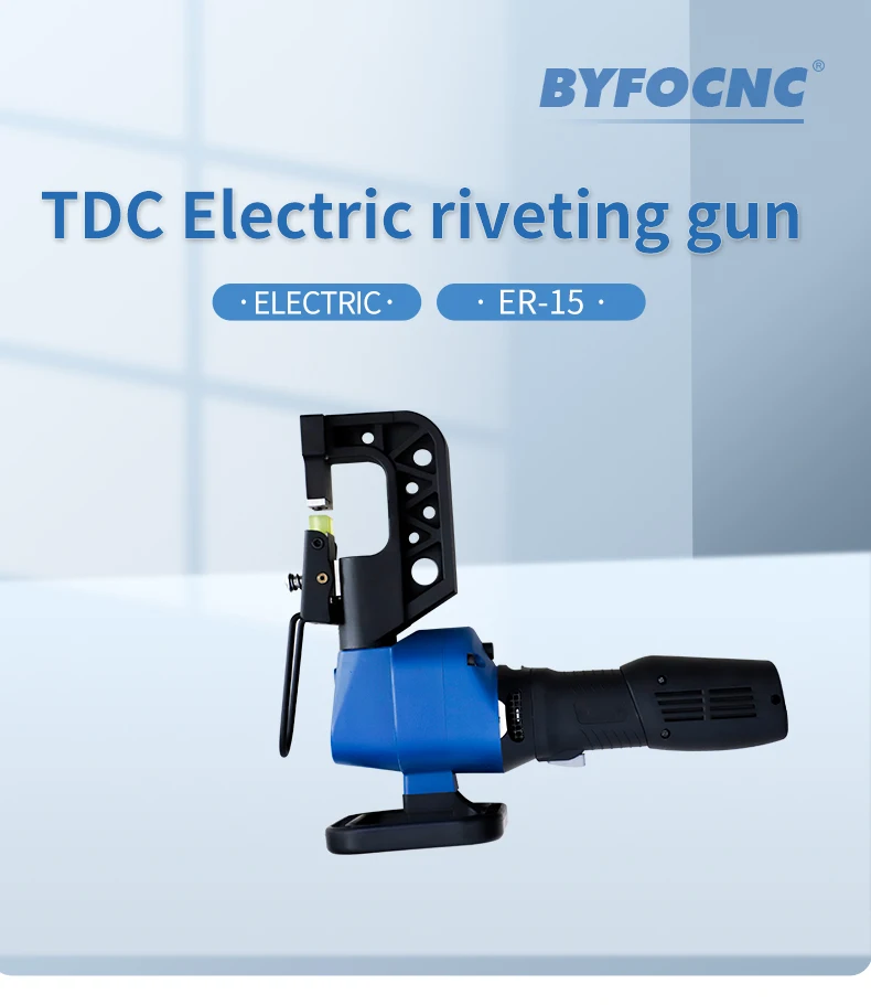 Byfo Galvanized Duct Tdc Flange Electric Riveting Gun Machine Metal ...