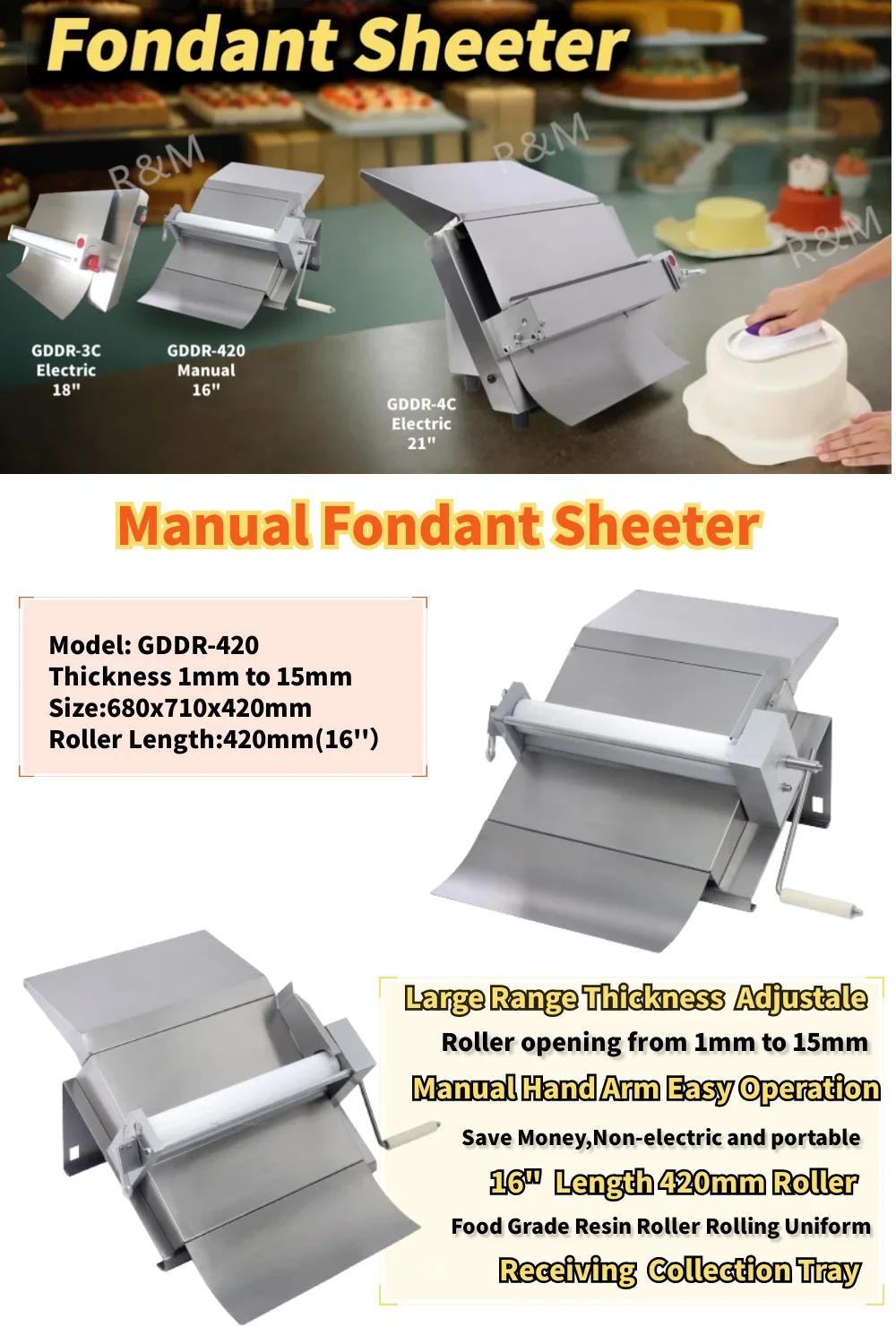 Mini Pastry Portable Dough Sheeter - Perfect for Baking
