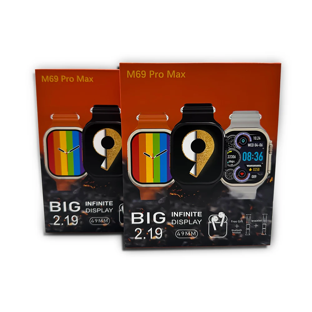 2024 M69 Pro Max Smart Watches Fashion With Earphones 2 In 1 ...