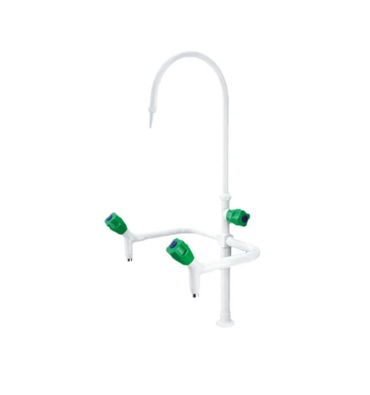 Lab Fume Hood Deck Mounted Faucet Vertical Water Single Mouth Double ...