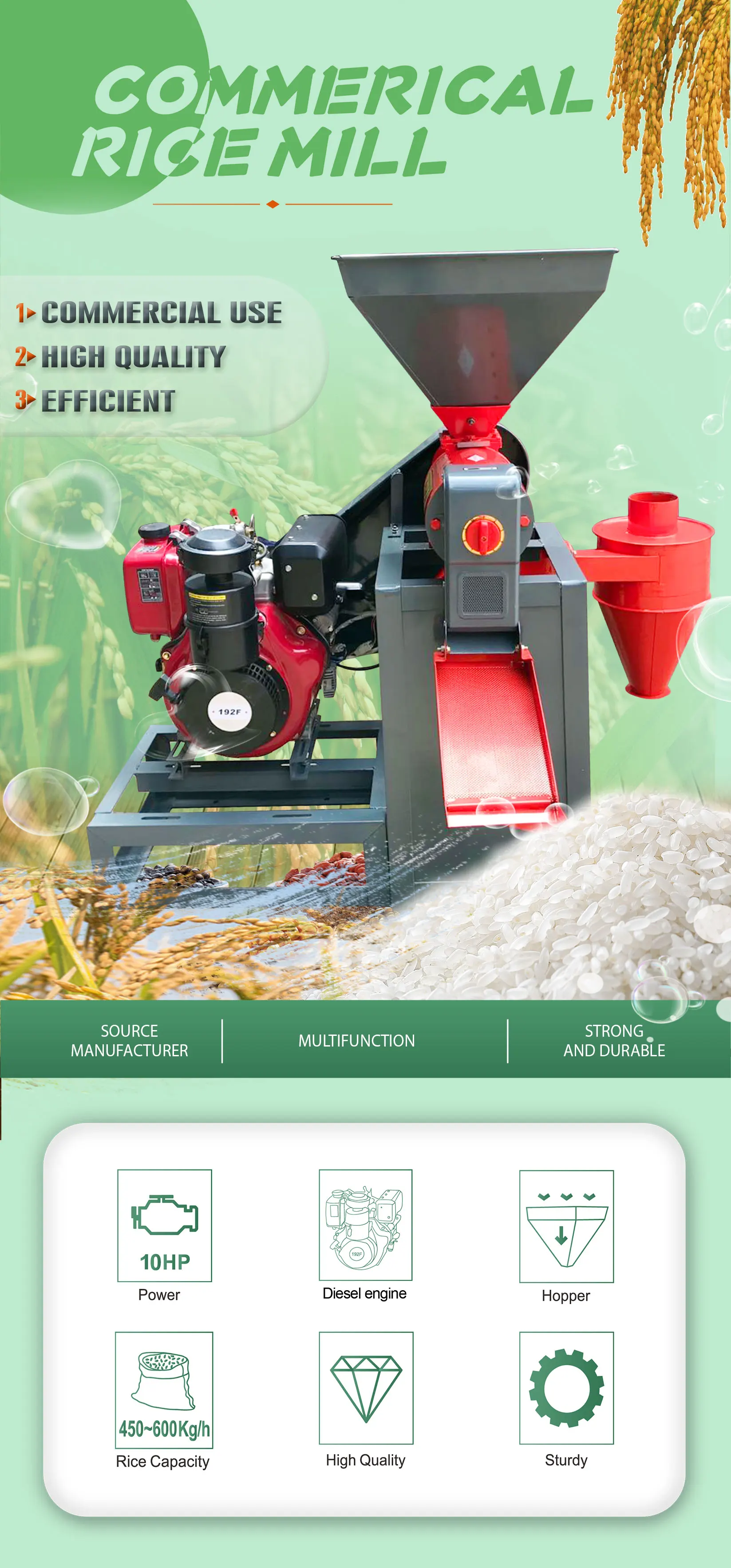 Backbone Machinery Commercial Rice Mill Bb-n70d - Buy Bb-n70d ...