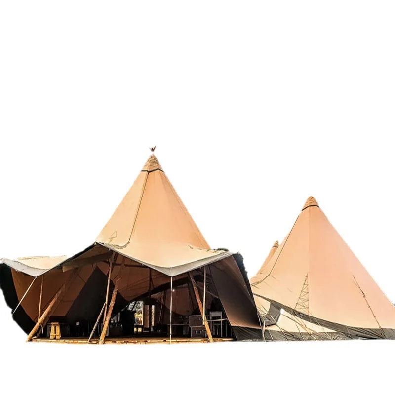 outdoor pyramid hotel tent indian tent large straw hat party tent ...