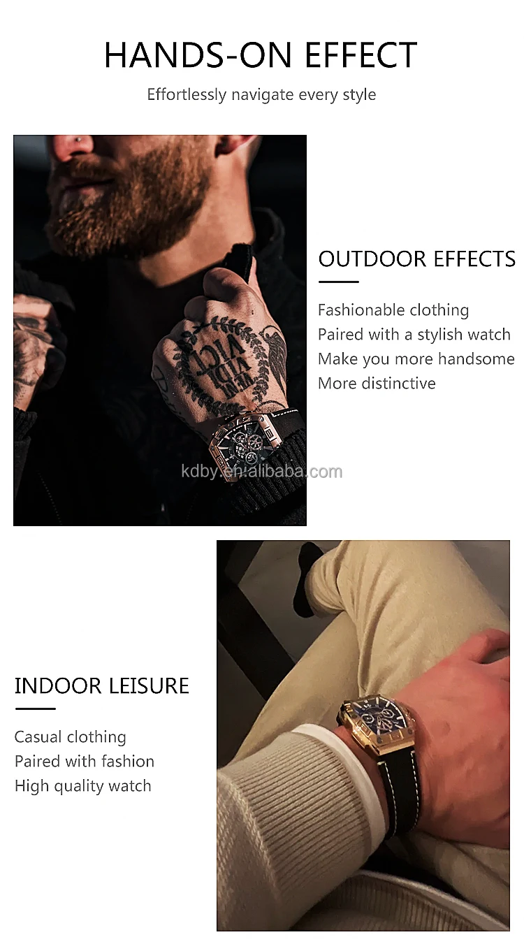Latest Design Cainte Watch Rubber Strap 5atm Sport Stainless Steel ...