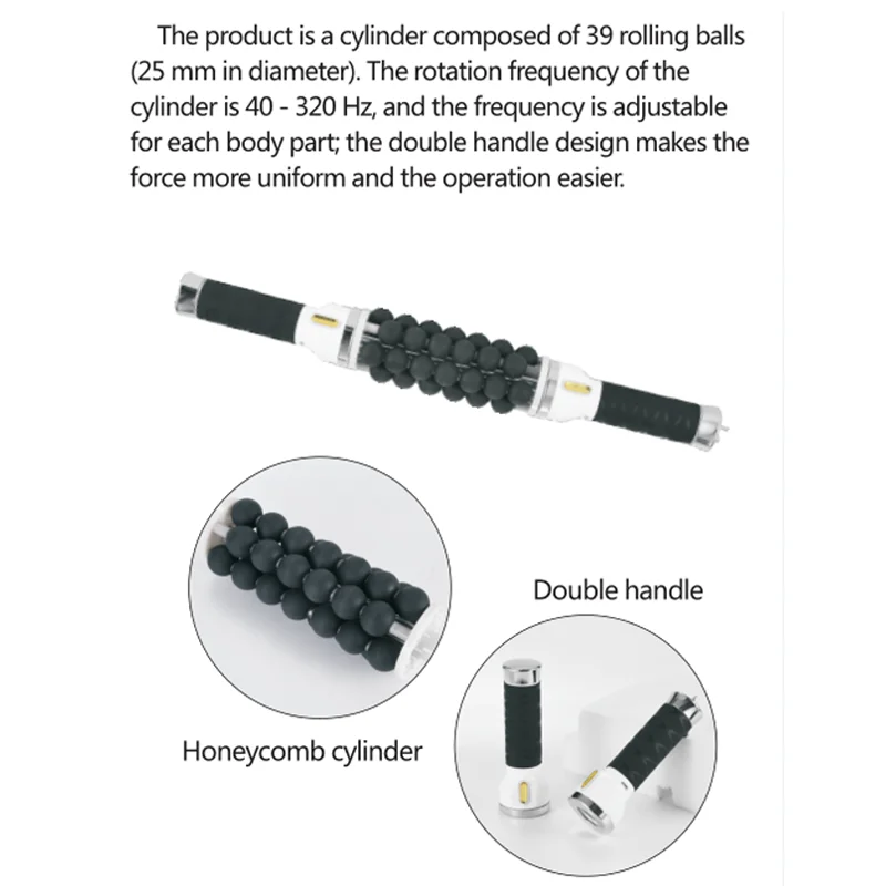 360 Mechanical Rotation Ball Automatic Rolling Massage Device Roller ...