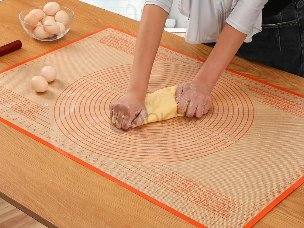 Multi-Size Food Grade Non-Slip & Non-Stick Silicone Baking Mat Pastry ...