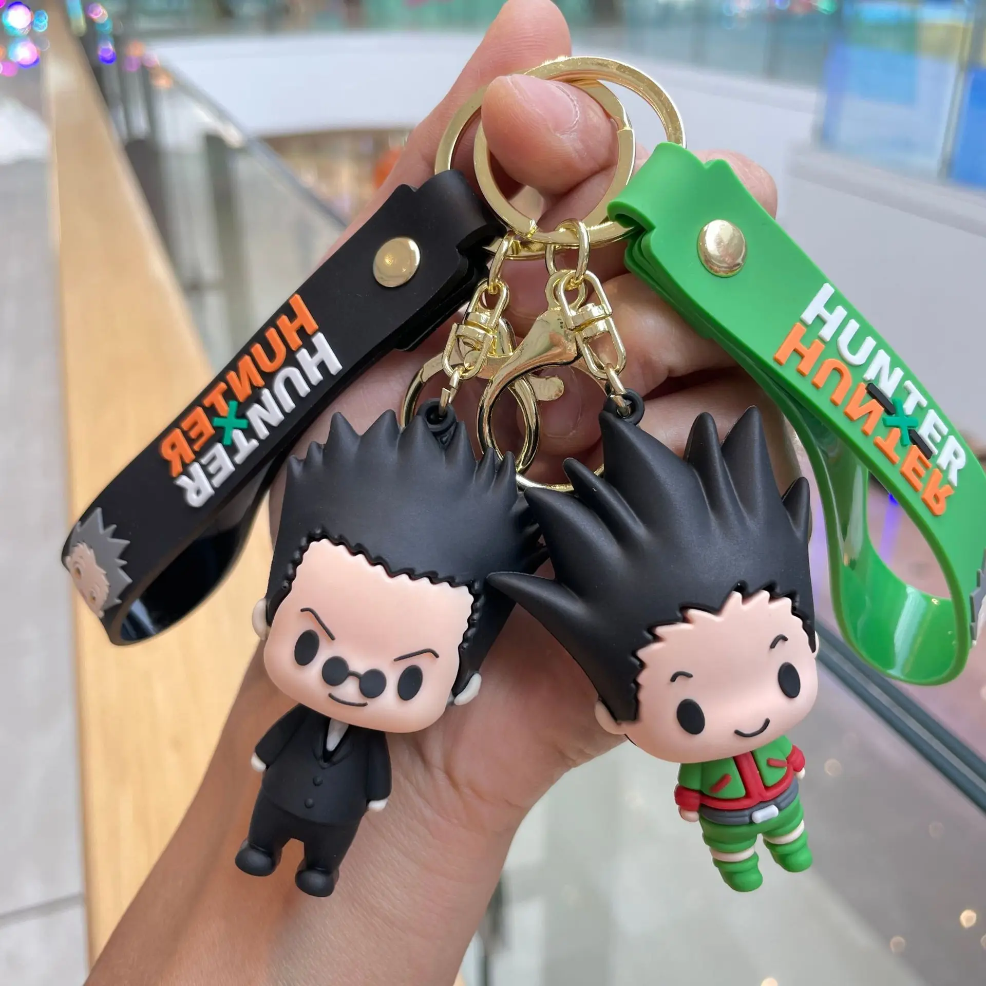 Anime Hunter X Hunter Silicone Keychain Gon Freecss Doll Pendant Car ...
