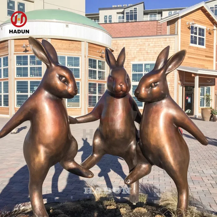 Life Size Animal Sculpture Bronze Rabbit Sculptures For Park - Buy ...