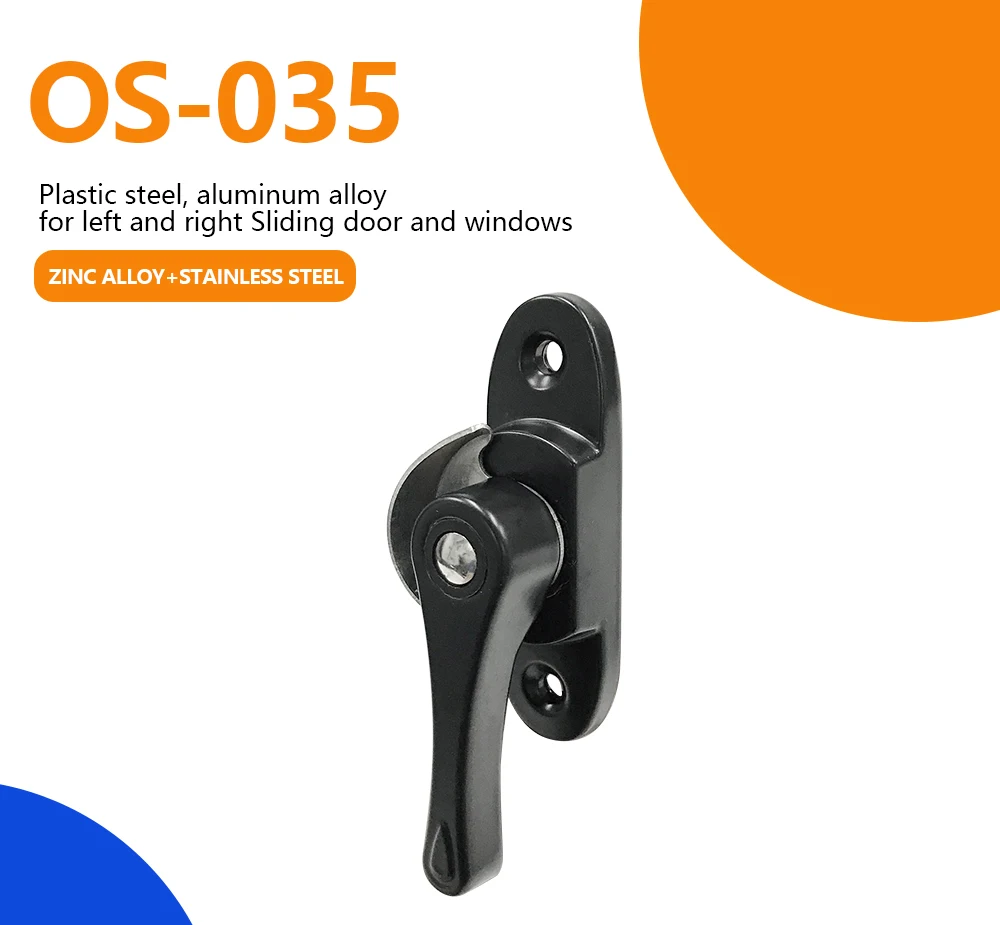 Small Two-Way Crescent Lock With Hook Aluminum Alloy Door and Window ...