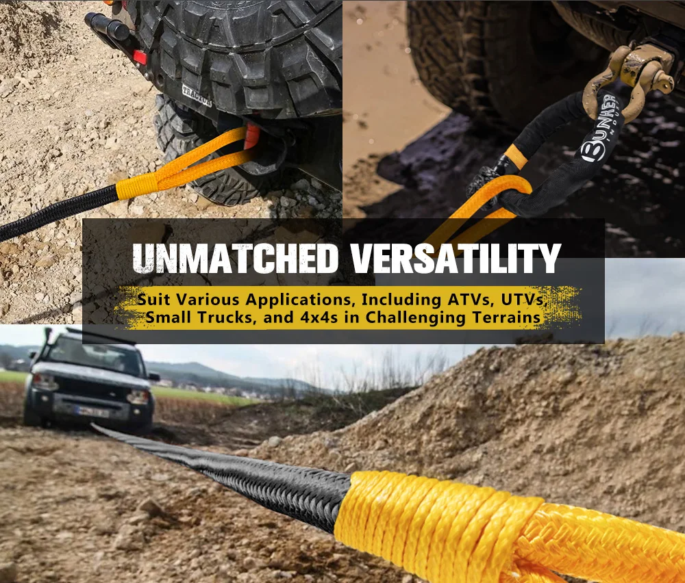 BUNKER INDUST Towing Rope - Heavy Duty Offroad Recovery