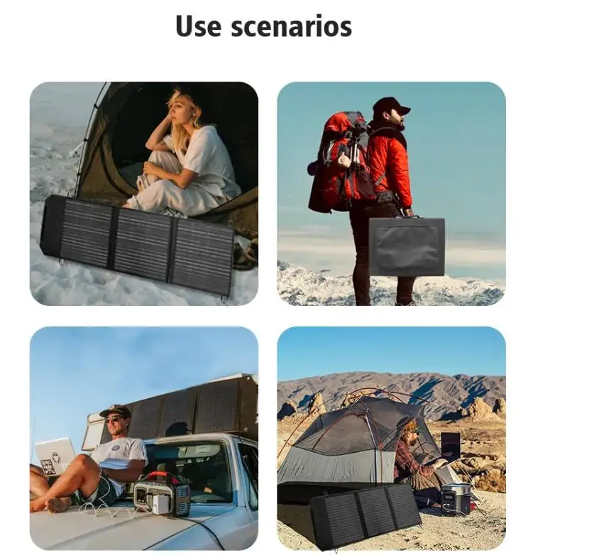 50w Camping Panel Solar Faltbare Portatil 60w 80watts 100w 120w 200w ...