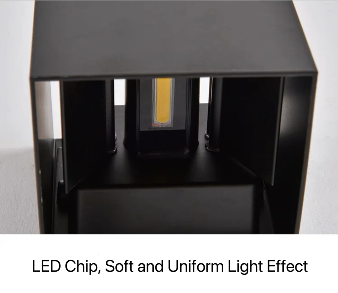 Modern Surface Mounted square Wall Lamps Light Angle Adjustable LED ...