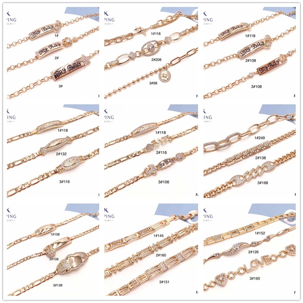 Xuping Fashion 14k Gold Plated Bracelet and Necklace Set