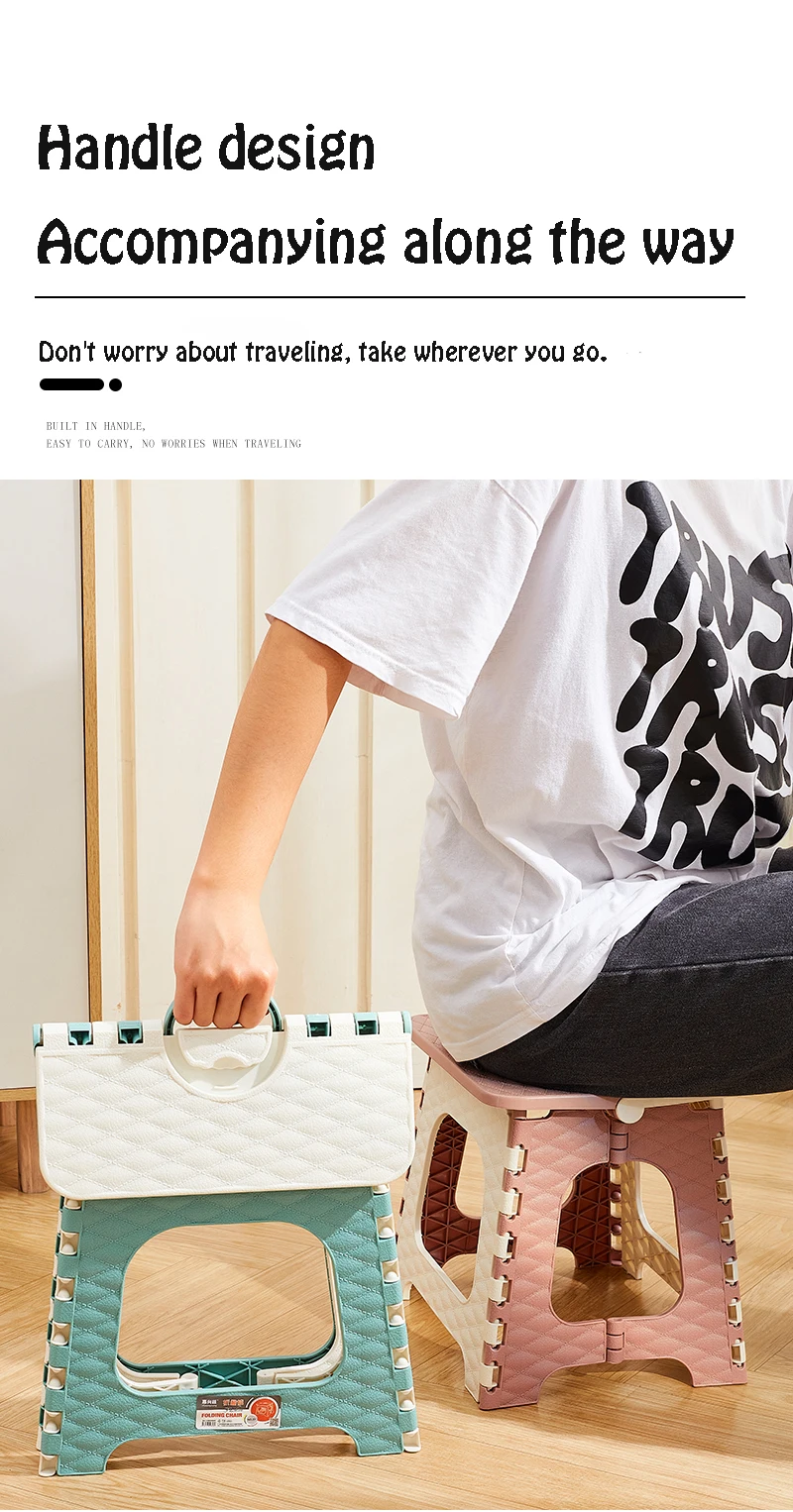 Grey Plastic Folding Beach Stool Lightweight Folding Children's Stool ...