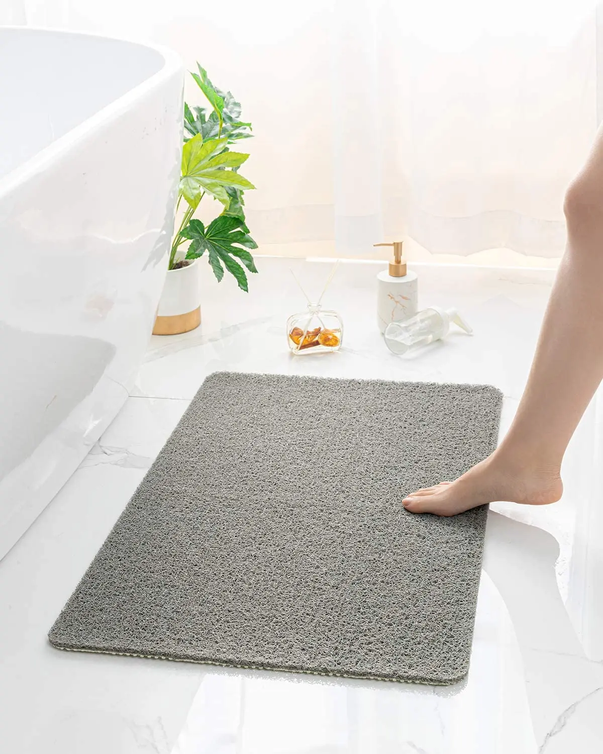 7colour Custom Permeable Water Easy Clean Anti Slip Loofah Shower Rug ...