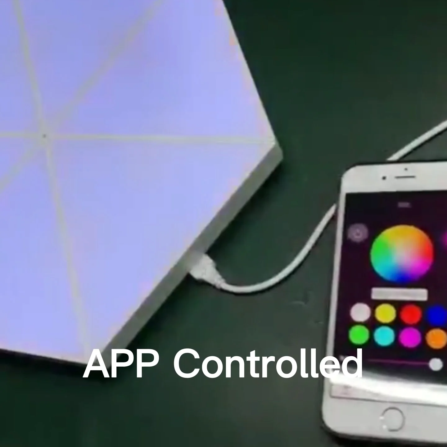 New Design Splicing Modular Wall Rgb Panel Light Led Game Room Triangle ...