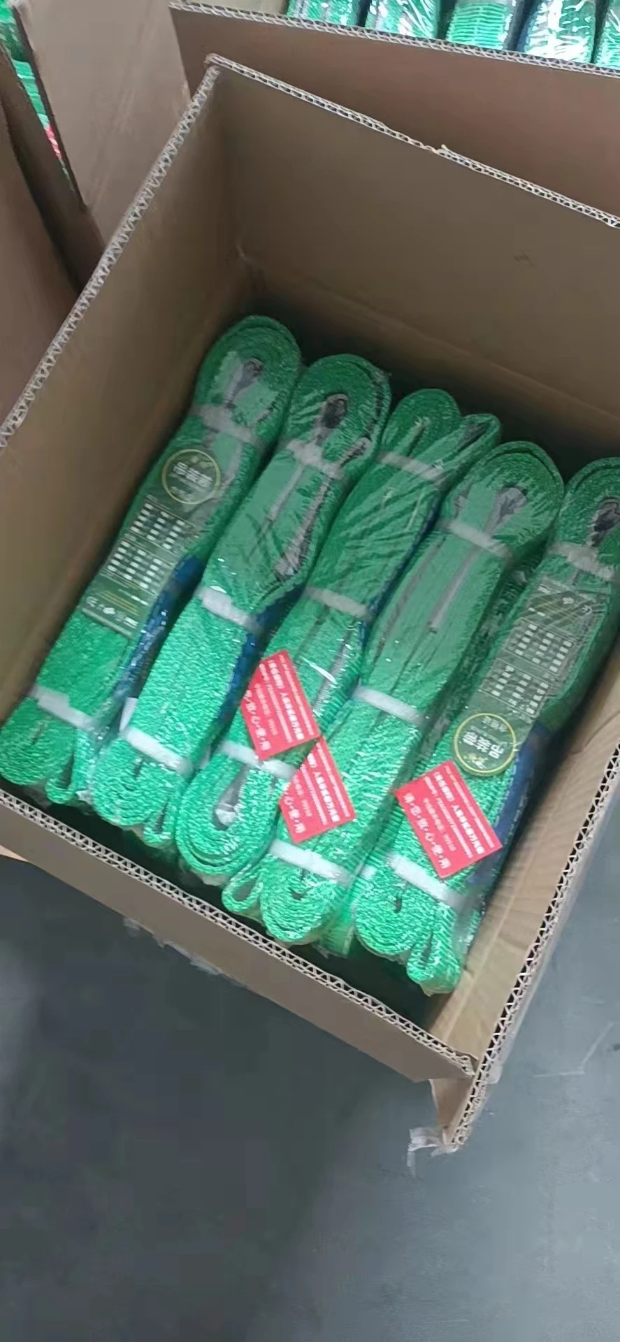 Flat Webbing Sling Color Code Lifting Belt Sling 8m,6m 10,15,30 Ton Pe ...