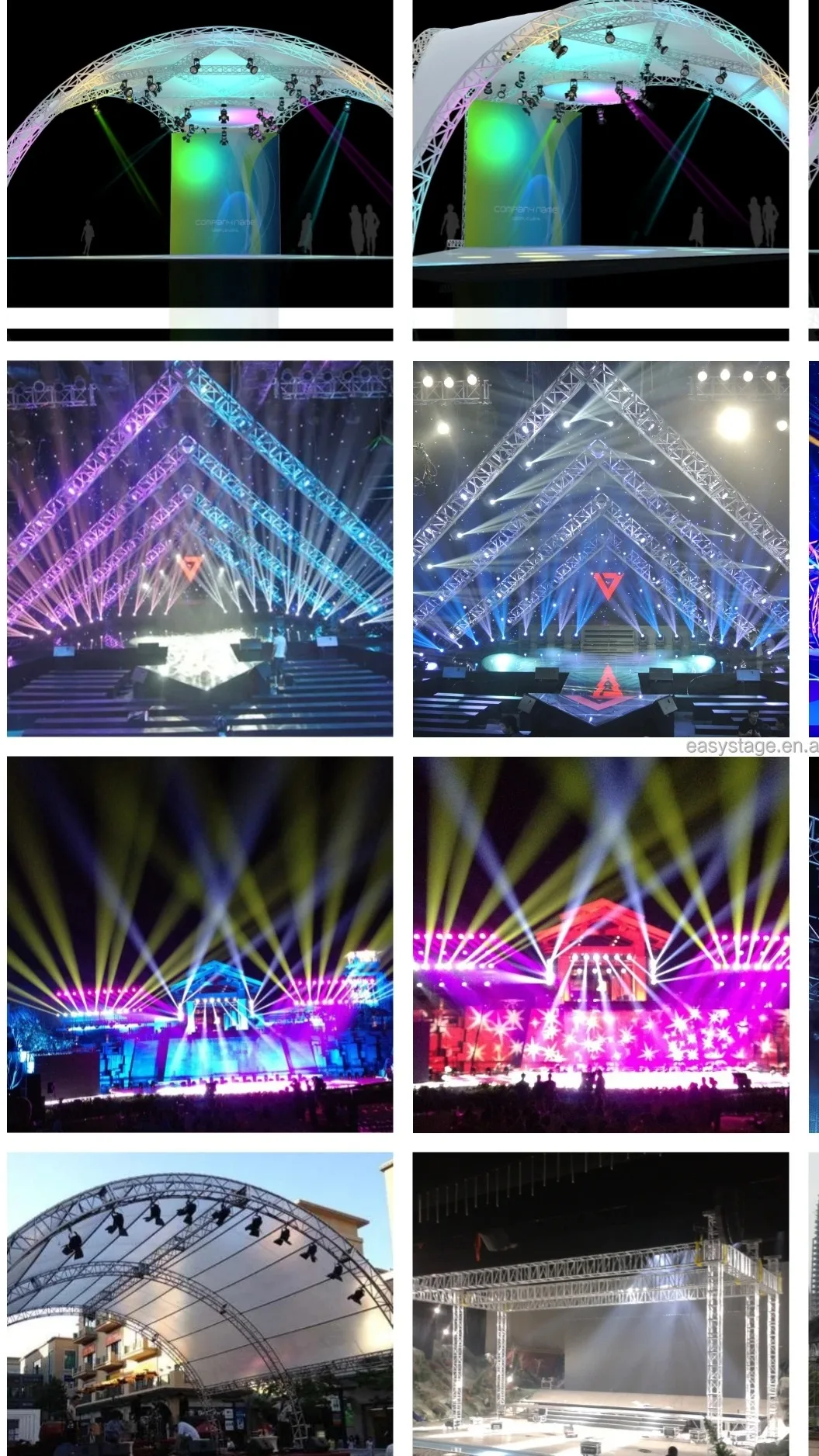 Aluminum Frame Stage Goal Post Truss Spigot Square Box Gate Truss ...