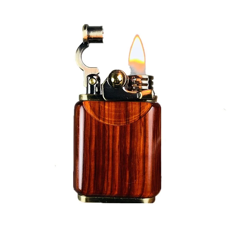 Sanj Kerosene Lighter - Windproof Rosewood Retro Wood