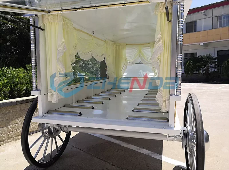 Electric Black Casket Carriage/Hearse Modern Black Funeral Horse ...