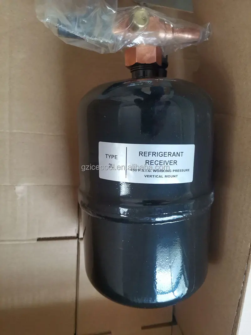 5/8" 10L Refrigerator Vertical Liquid Receiver - 10HP