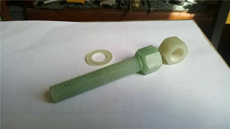 Fiberglass Grp Frp Hex Bolt And Nut Epoxy Resin Composite Bolt And Nut ...
