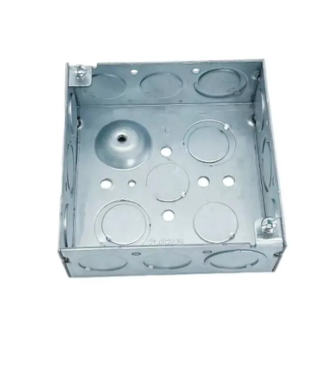 4" Square Junction Box With Clamps For Flexible Metal Conduites,Welded ...