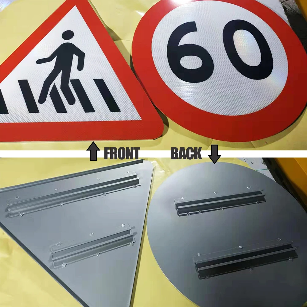 Custom Reflective Aluminum Signs for Roadway Safety