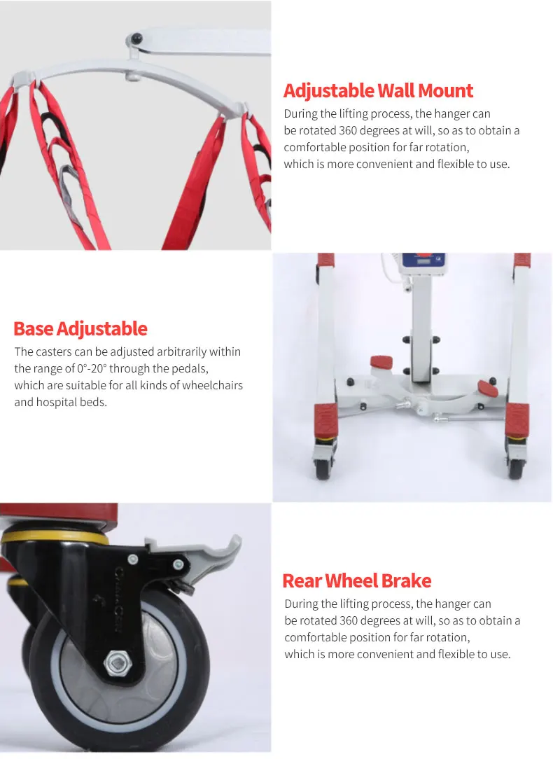 Multifunctional Heavy Duty Electric Patient Lift for Disabled People