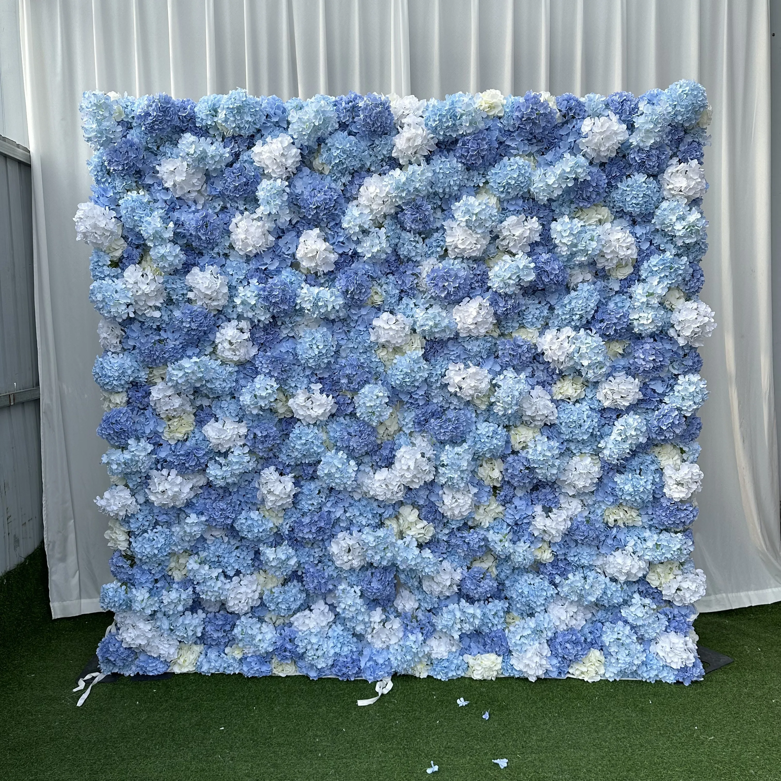 Wholesale Wedding 5d Blue Flower Wall - KELUN Decorative Panel