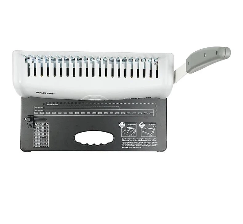 21 Holes Perfect Manual Document Binding Machine Comb Binder Coil Book ...