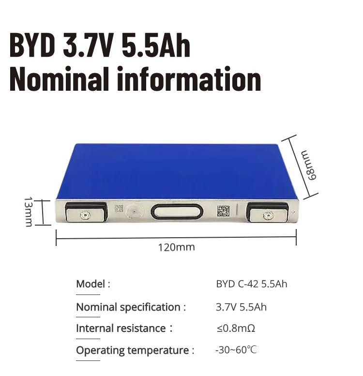High Discharge 70C Rate NMC 3.7v Battery for Electric Cars