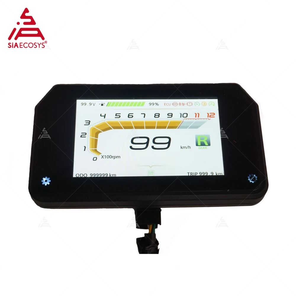 Siaecosys T15 TFT Speedometer - High Performance for Scooters