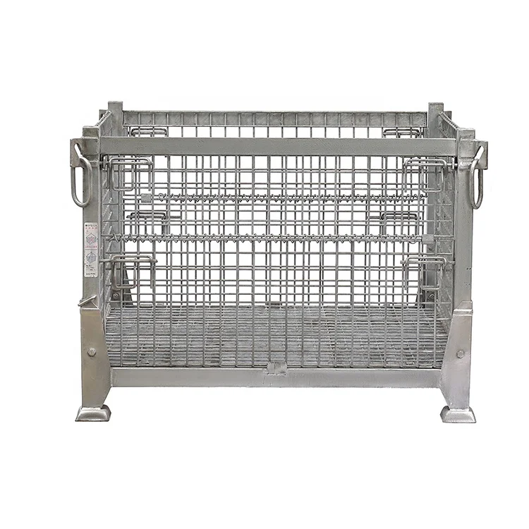 Durable & Stackable Wire Mesh Boxes for Warehouse Logistics