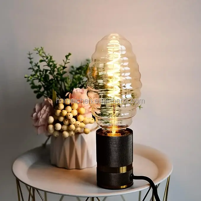Honeycomb Shape Decorative Big Size Soft Filament E27 Vintage Edison ...