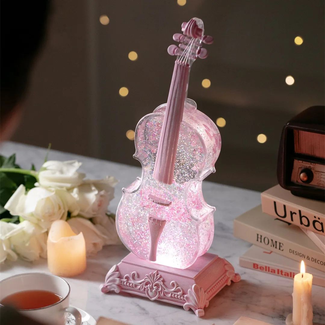 Violin Bluetooth Snow Music Box - Perfect Gift for Best Friend's ...