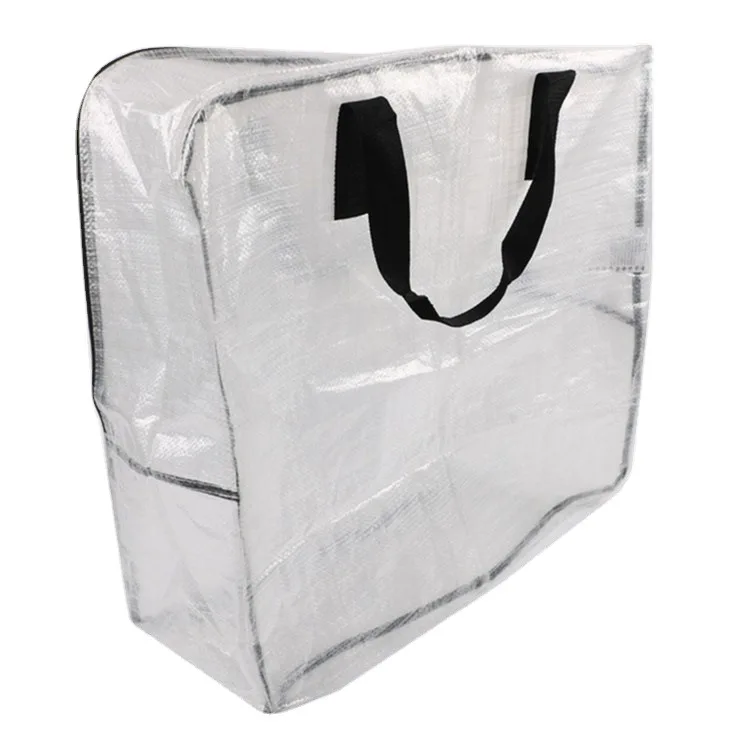Zipper WovenTransparent Logistics Packaging Bag Luggage Bag Shopping ...