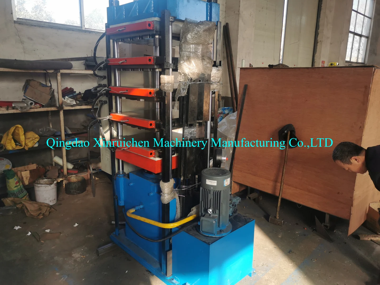 Jaw Type Rubber Molding Press Machine/c Type Rubber Plate Vulcanizing ...