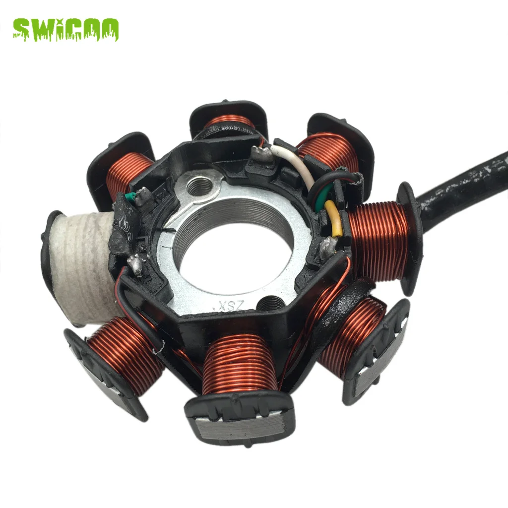 Motorcycle 8-coil Magneto Stator For 110cc-125cc Only Electrical Start ...