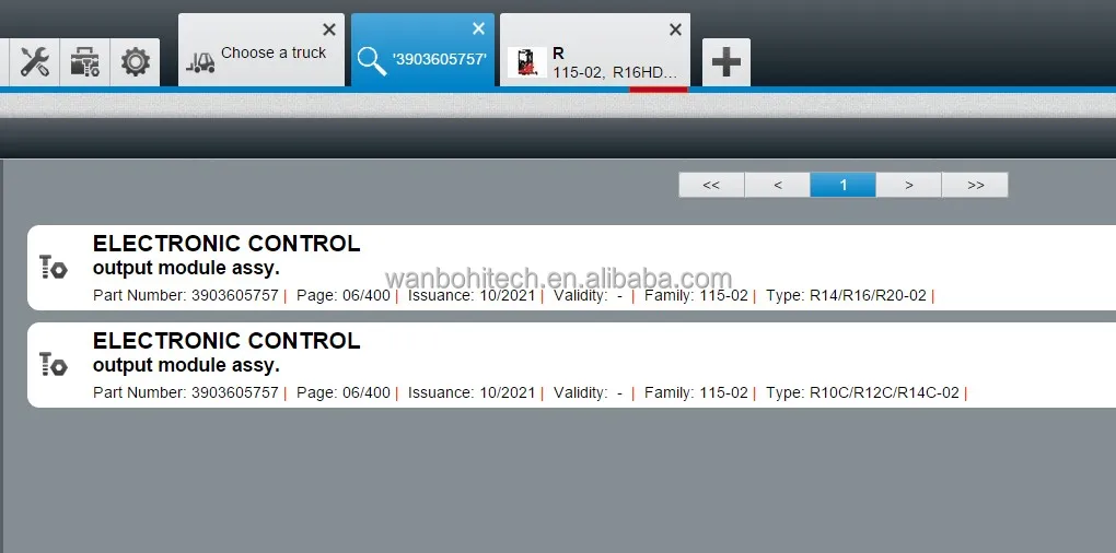 [Used part] Forklift genuine part 3903605757 output module fit for ...