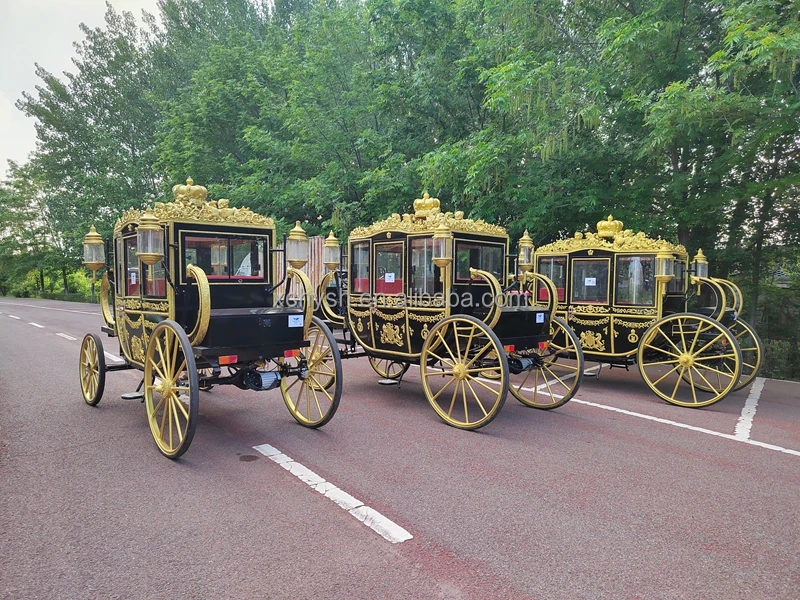 Luxury Four Wheels Sightseeing Electric Royal Carriage/horseless ...