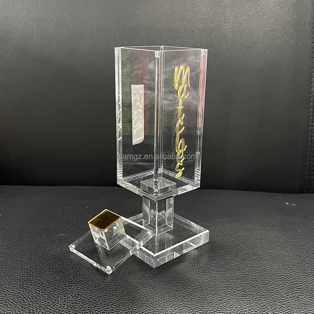 Chanukah Judaica Acrylic Match Box Lucite Jewish Cloche Besamim Holder ...